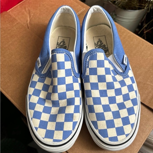 Blue And White Checker Vans